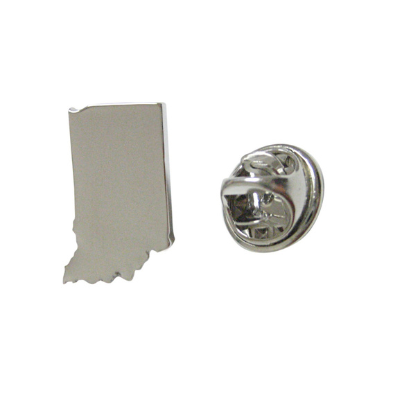 Kiola Designs | Accessories | Indiana State Map Shape Lapel Pin | Poshmark